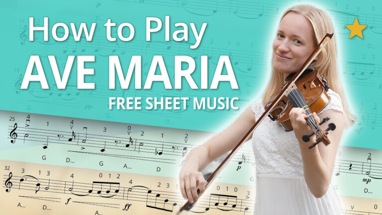 How to Play Ave Maria by Bach/Gounod | Easy Violin Tutorial ...