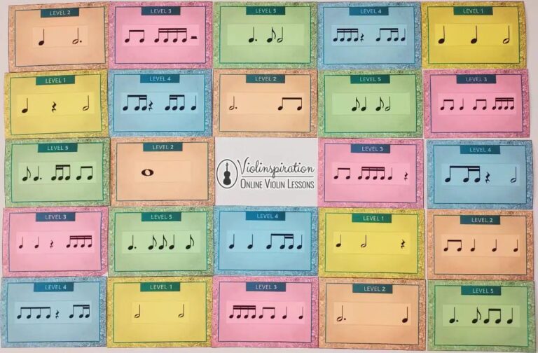 Rhythm Flash Cards with 10 Fun Rhythm Games - Violinspiration