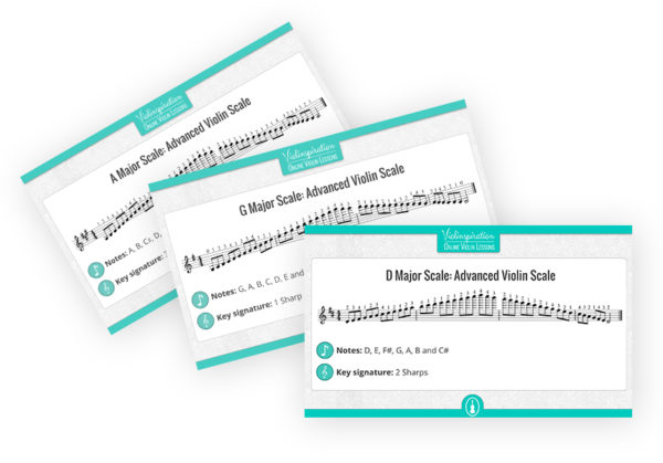 D Major Scale on Violin: Notes, Fingering and Charts - Violinspiration
