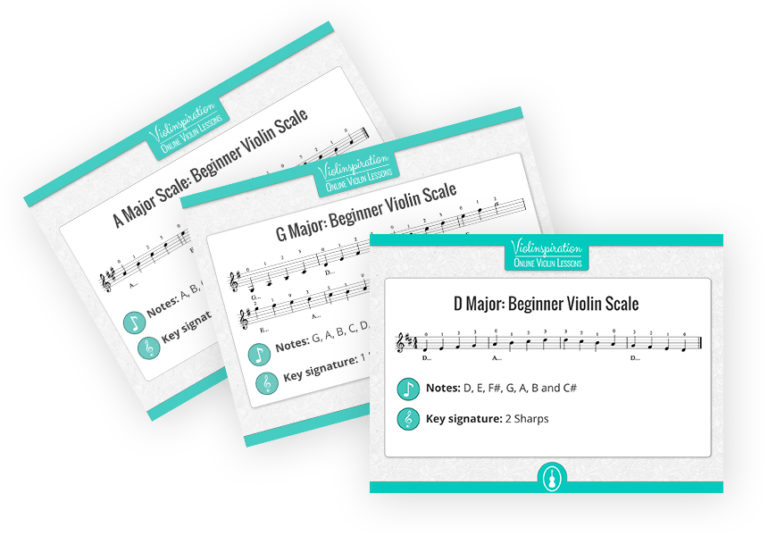 D Major Scale on Violin: Notes, Fingering and Charts - Violinspiration